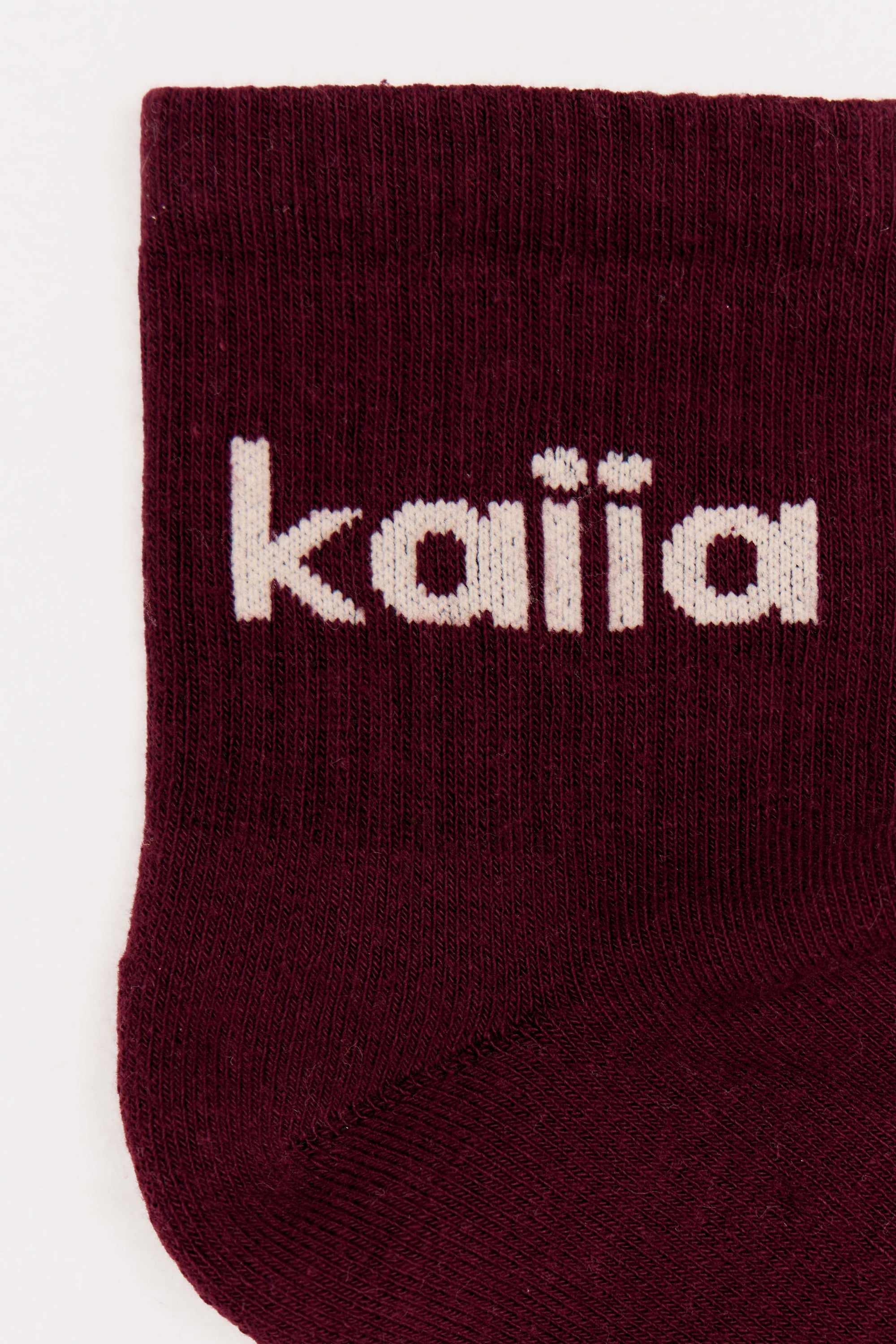 Kaiia Pack of 3 Bubble Logo Socks Lemon, Burgundy & Chocolate | Kaiia